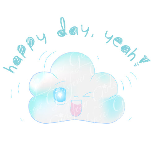 Happy Cloud Clipart